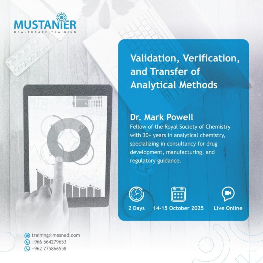 Validation, Verification, and Transfer of Analytical Methods - Mesned ...